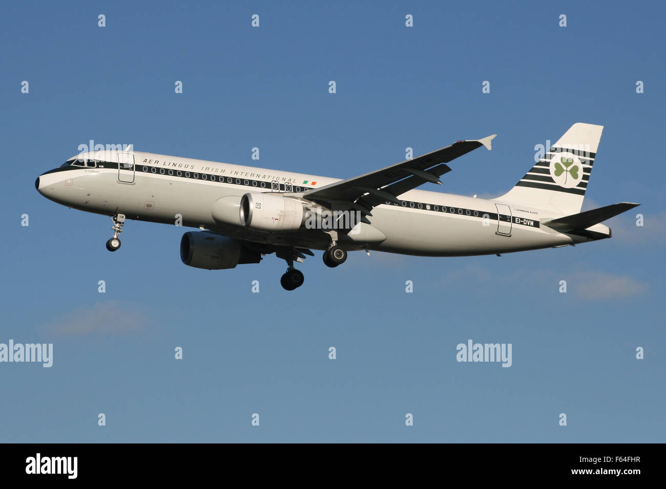 AER LINGUS A320 IN RETRO 1960S COLOURS Stock Photo - Alamy