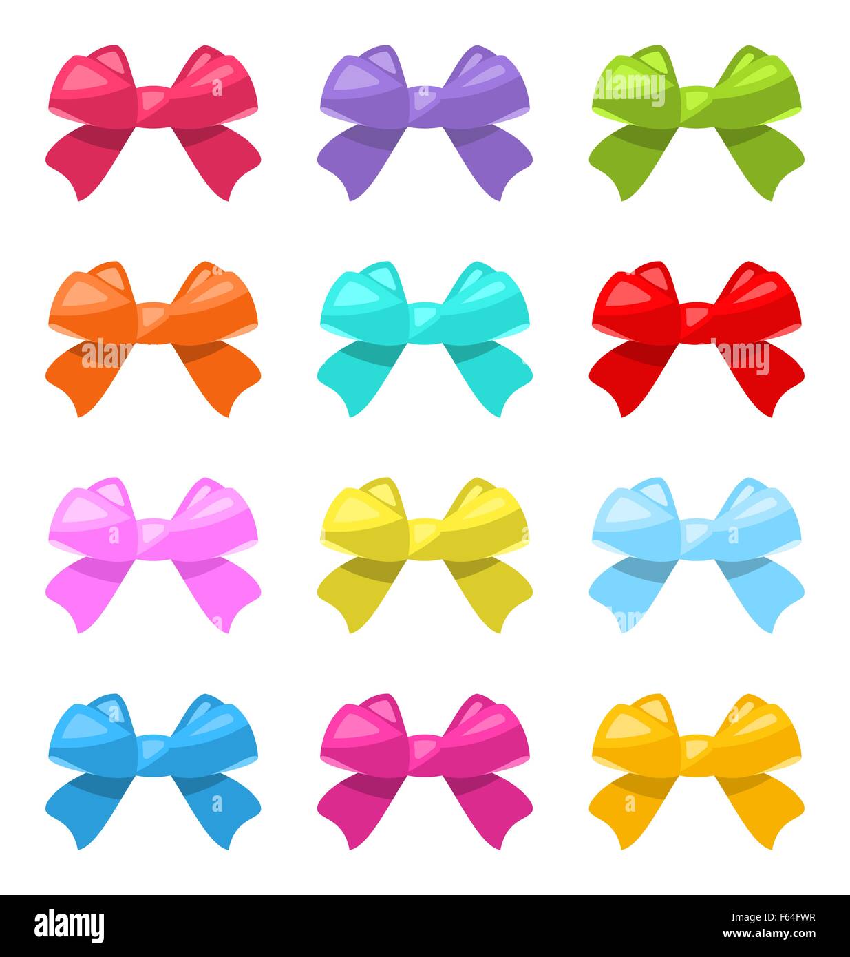 Gift wrap bow Stock Vector Images - Alamy