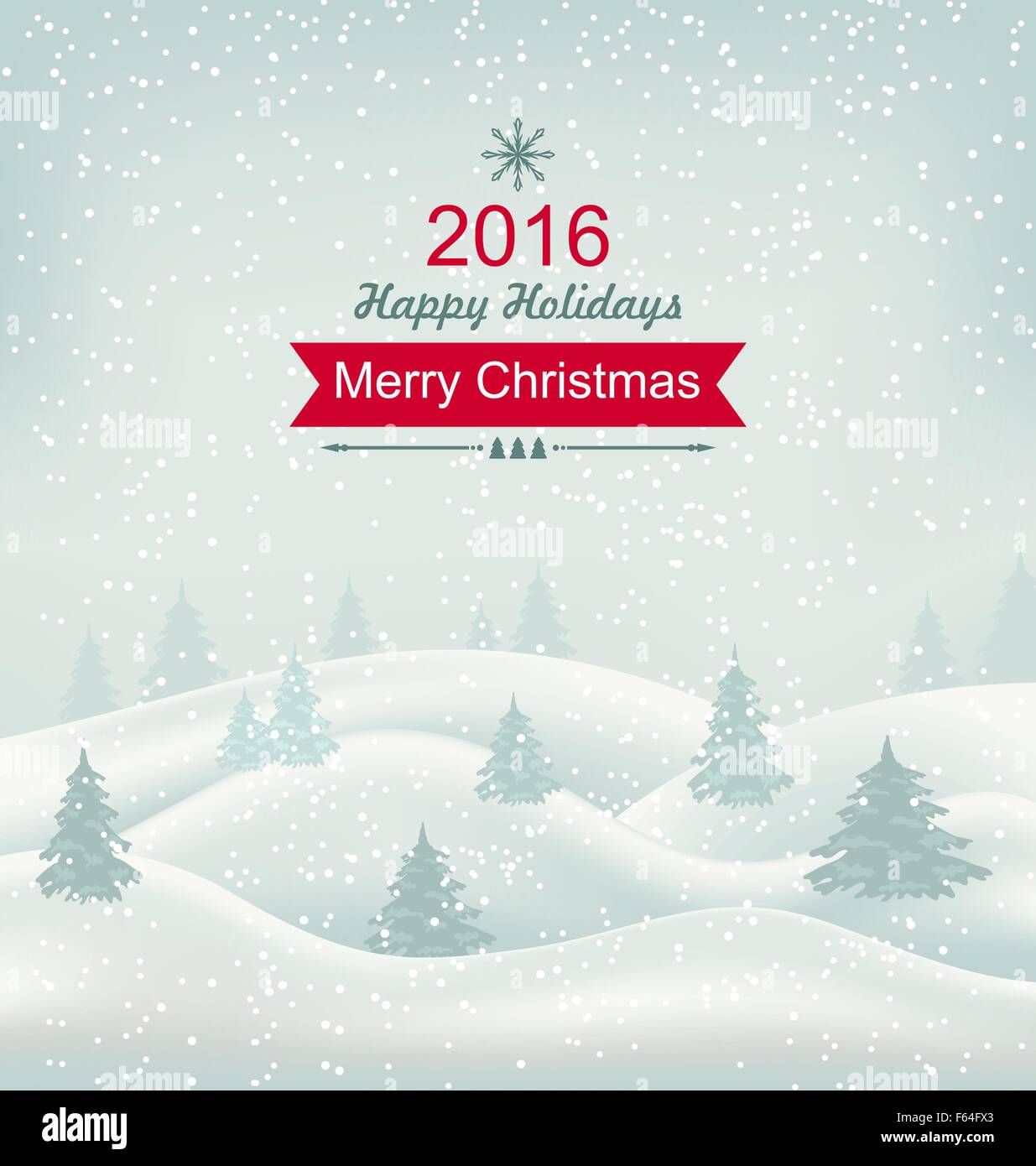 Conifer tree forest winter Stock Vector Images - Alamy