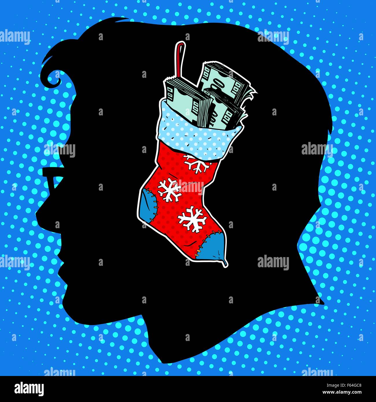 Dreams about an expensive Christmas gift Stock Vector Image & Art - Alamy