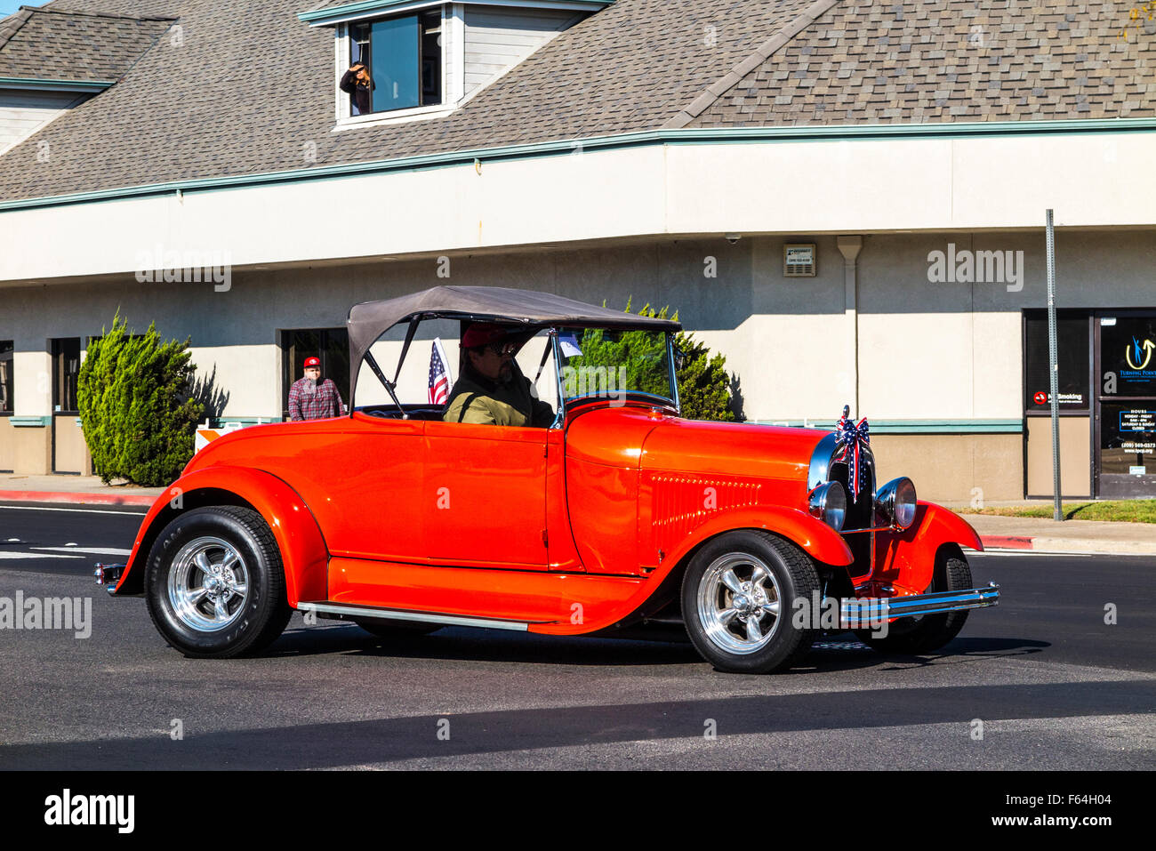A Ford Model A Hot Rod at the 2015 Modesto California Veterans Day ...