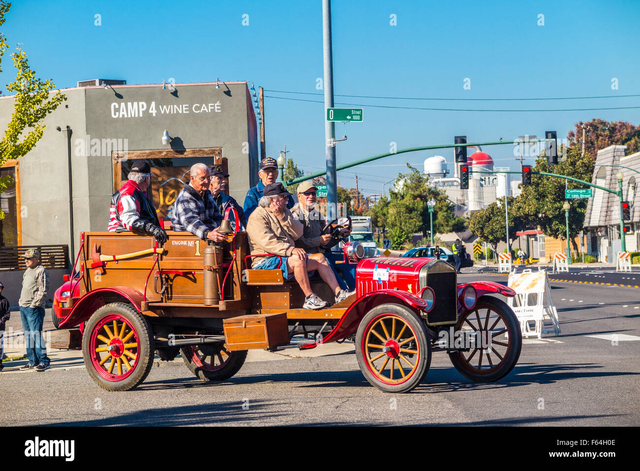 A Ford Model T Fire Truck at the 2015 Modesto California Veterans ...