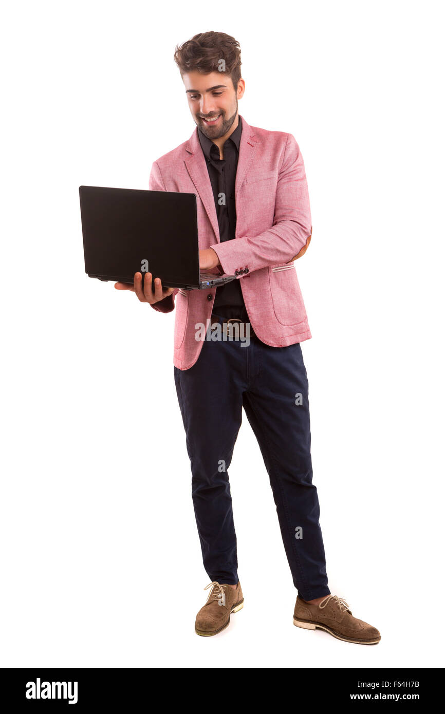 Smart home young man Cut Out Stock Images & Pictures - Alamy