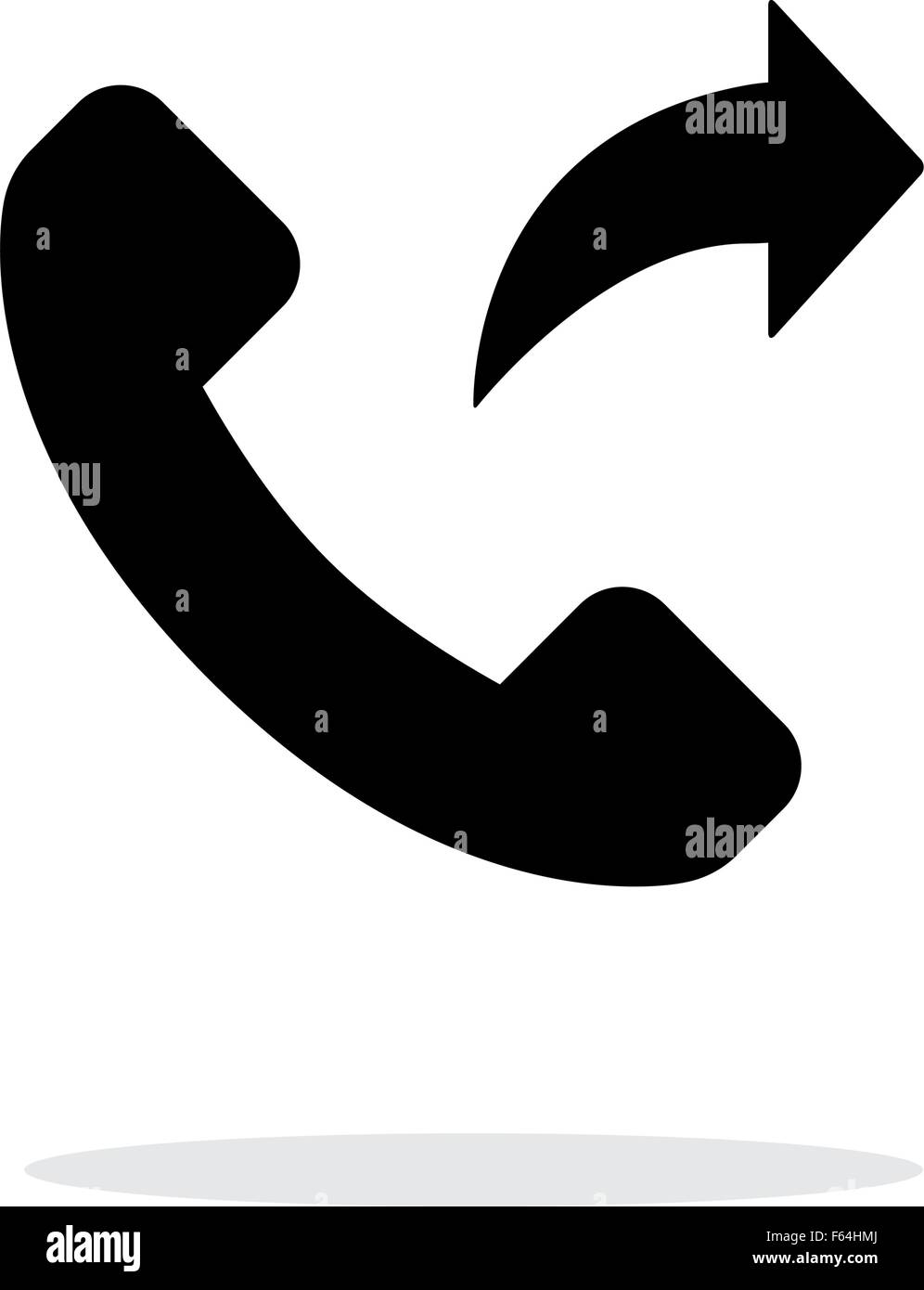 Call forwarding simple icon on white background Stock Vector Image ...