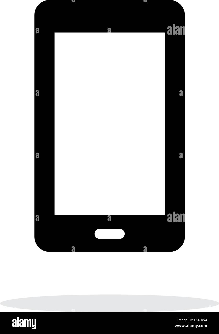 Mobile phone simple icon on white background Stock Vector Image & Art ...