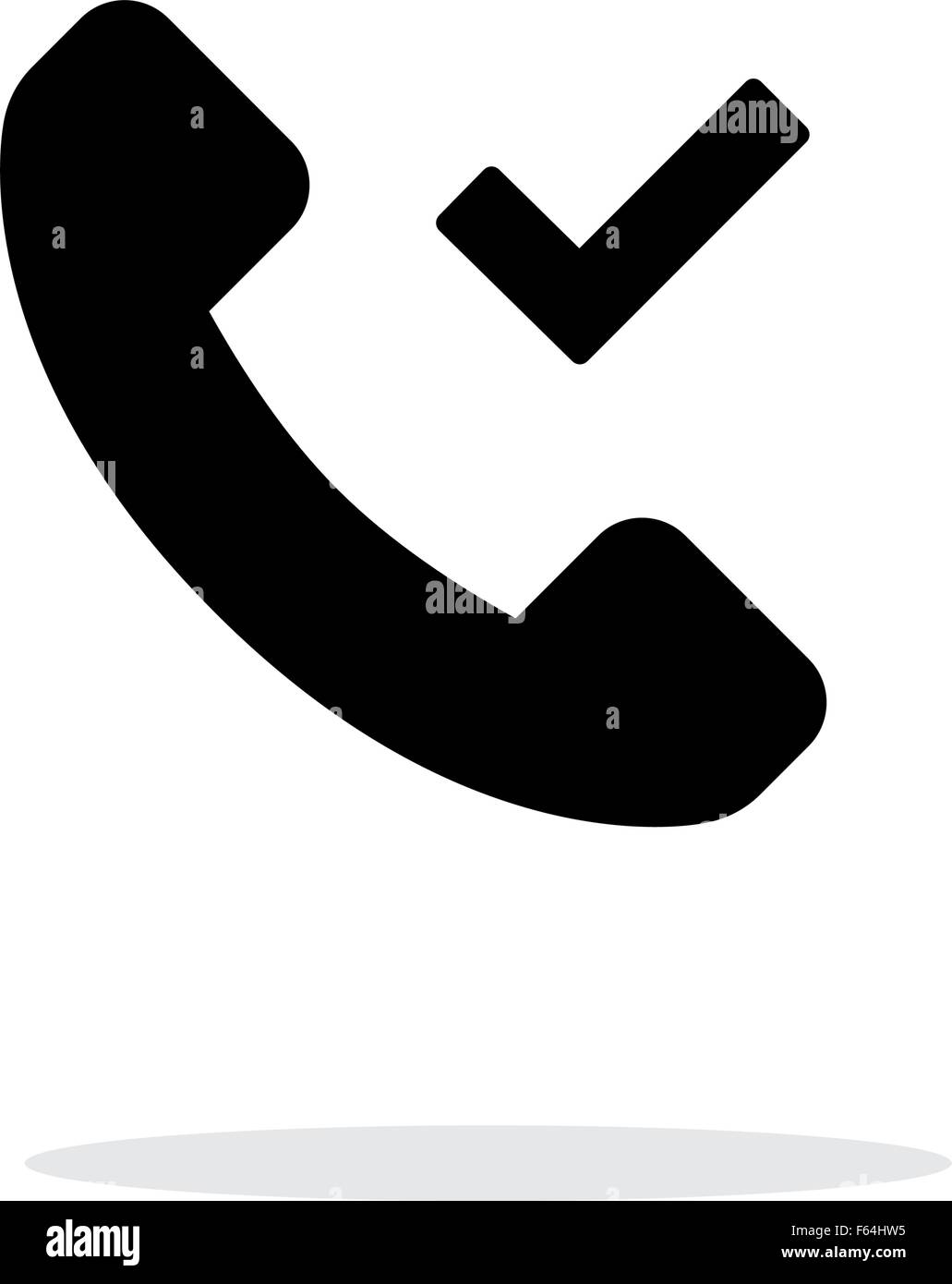 Phone call accept simple icon on white background Stock Vector Image ...