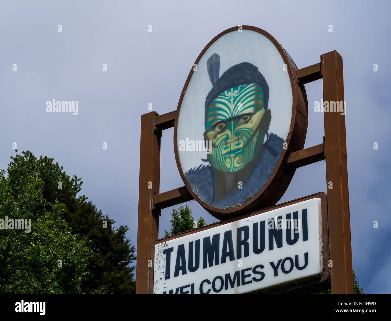 Memory and Mana. King Tawhiao Welcome Sign, Taumarunui, King Country ...