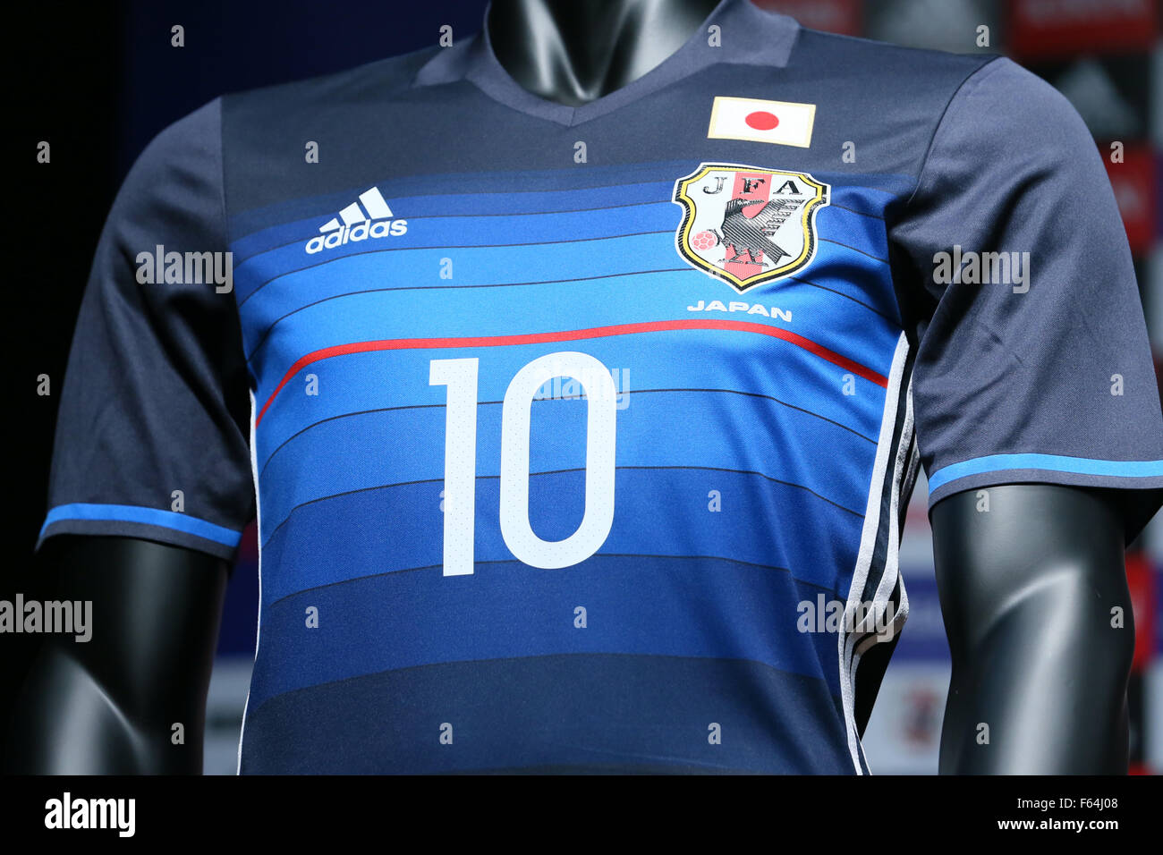 Tokyo, Japan. 5th Nov, 2015. Men's new home kit (JPN) Football/Soccer ...