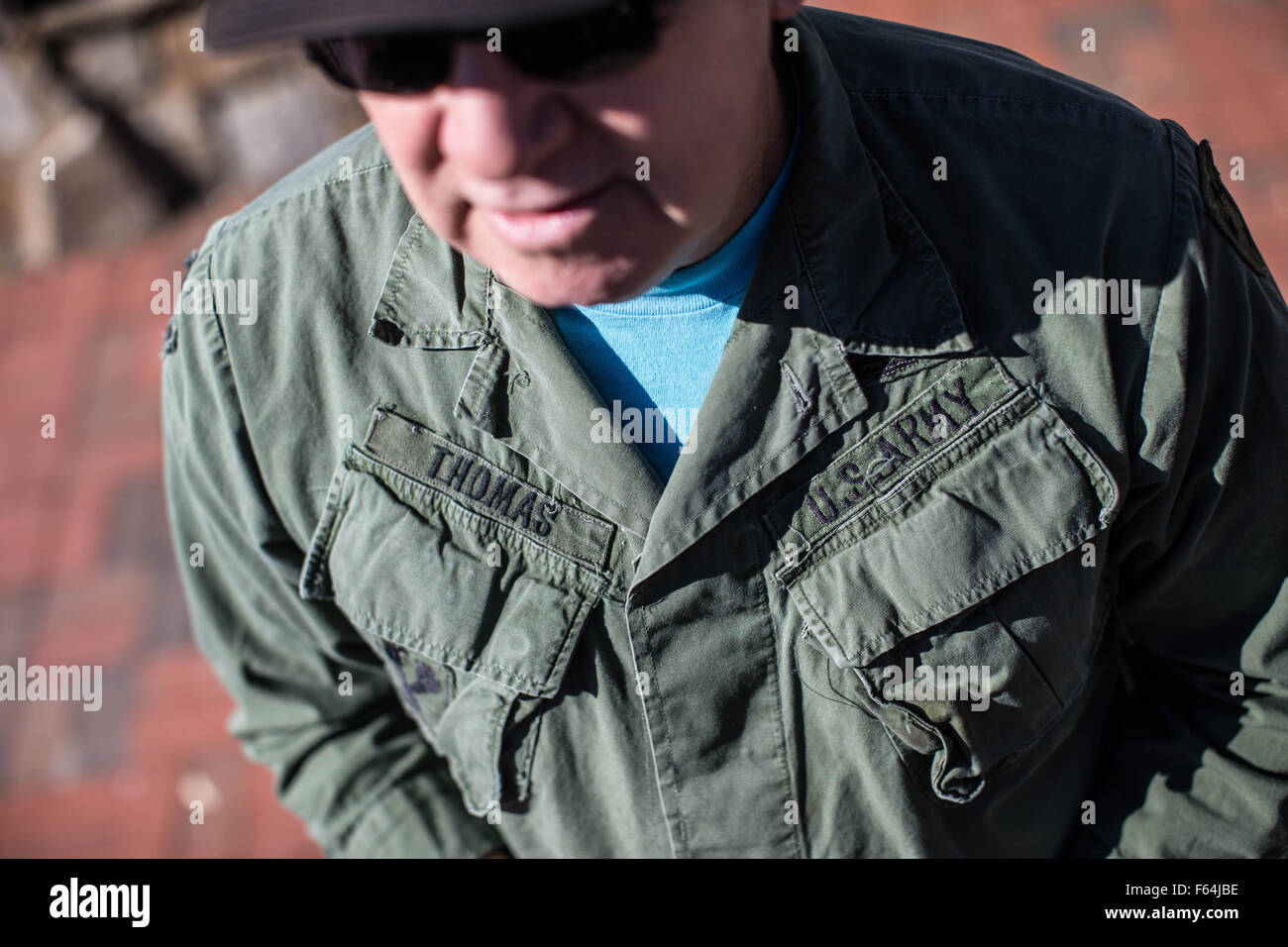 Marietta, Ga, USA. 11th Nov, 2015. DAVID THOMAS, a Vietnam War Army ...