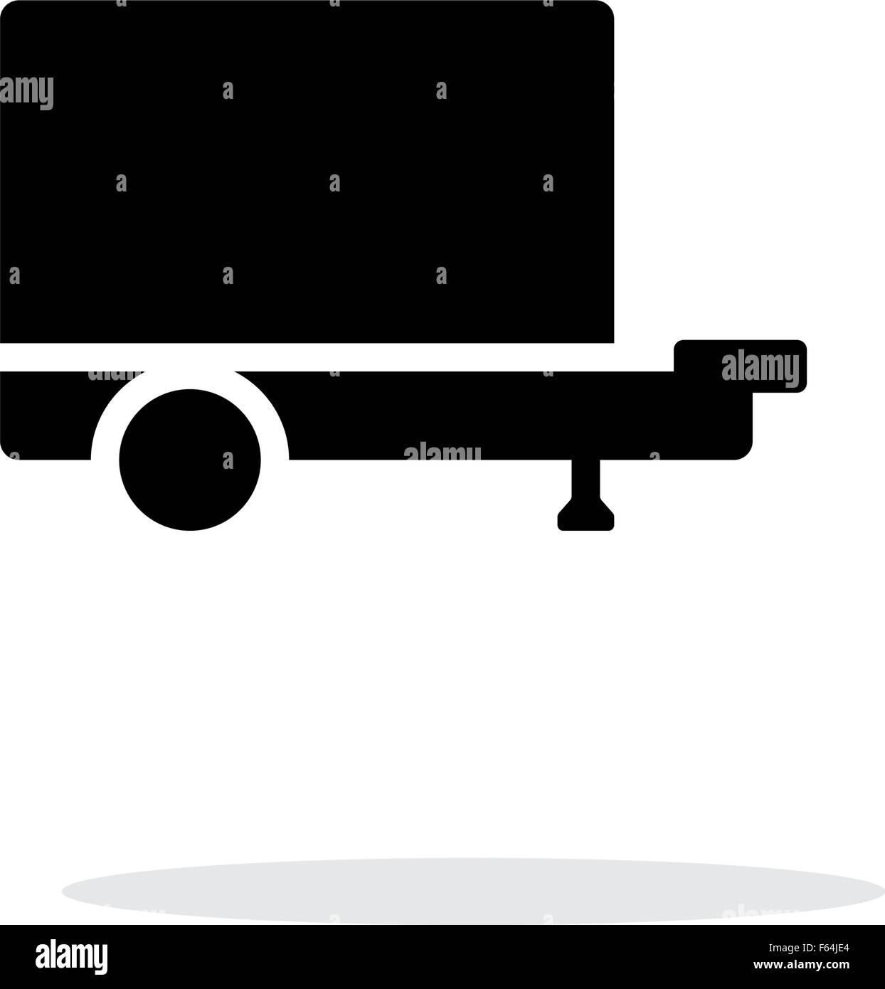 Trailer simple icon on white background Stock Vector Image & Art - Alamy