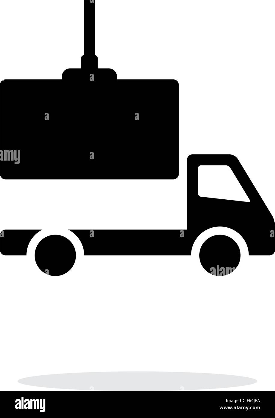 Truck loading simple icon on white background Stock Vector Image & Art ...