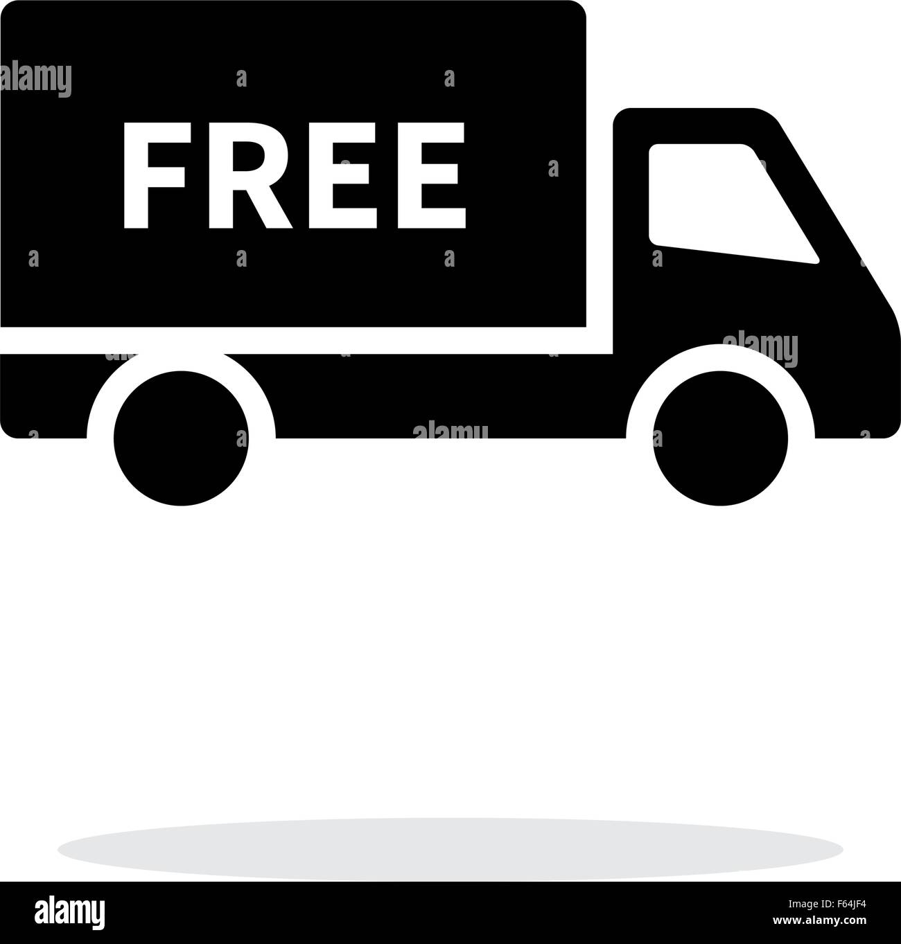 Free shipping simple icon on white background Stock Vector Image & Art ...