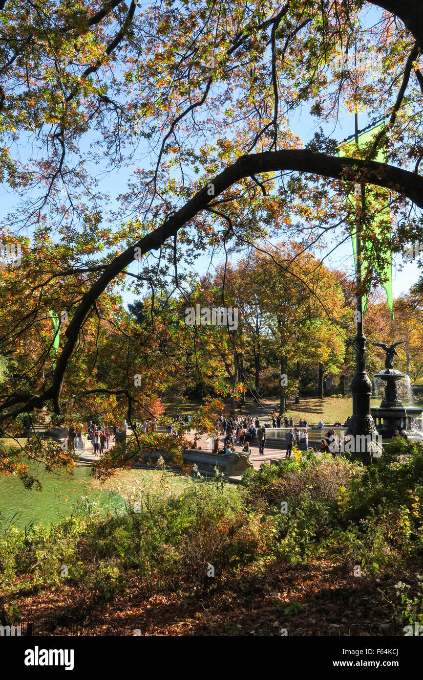 Bethesda Terrace with Fall Foliage, NYC, Central Park in the Fall, NYC ...