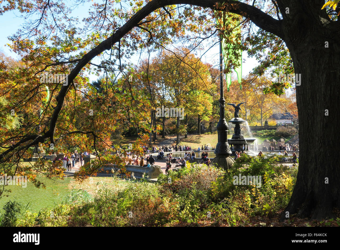 Bethesda Terrace with Fall Foliage, NYC, Central Park in the Fall, NYC ...
