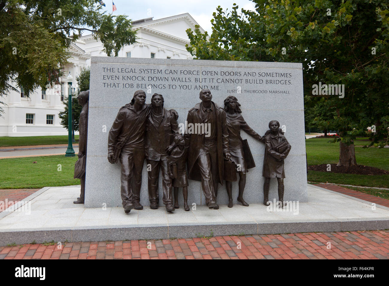 Civil Rights Memorial at Capital Square in Richmond, Virginia Stock ...