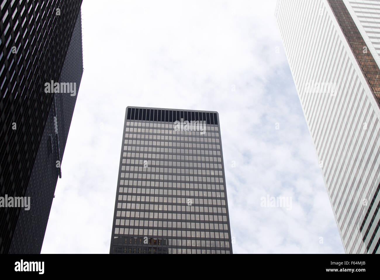 Photo of the three skyscrapers in Toronto in May 2015 Stock Photo - Alamy