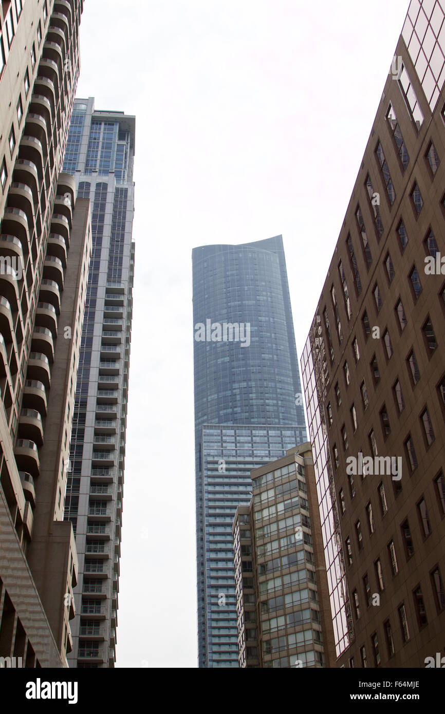 Beautiful street view on the skyscraper and the buildings, Toronto, May ...