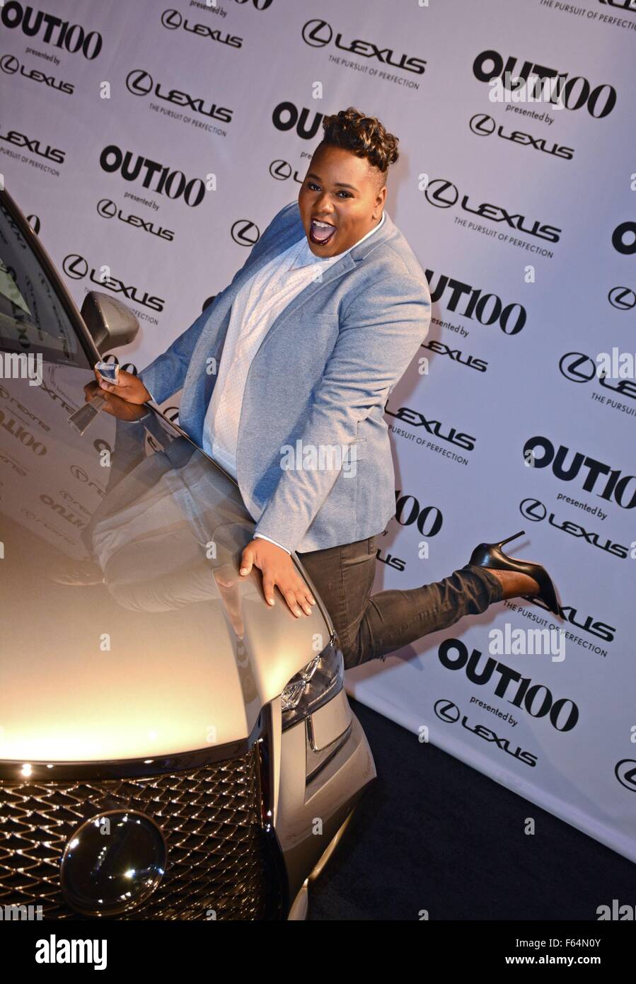 New York, NY, USA. 11th Nov, 2015. Alex Newell at arrivals for The 21st ...