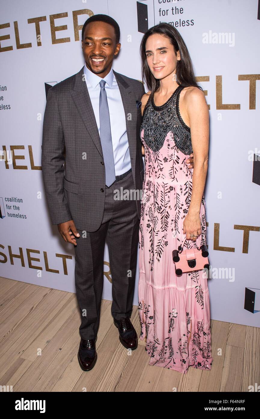 New York, NY, USA. 11th Nov, 2015. Anthony Mackie, Jennifer Connelly at ...