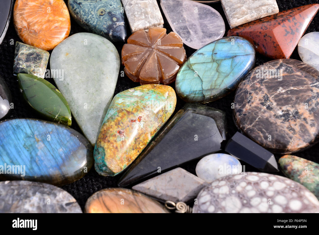 Semi Precious Rock Stone Jewel Stock Photo - Alamy