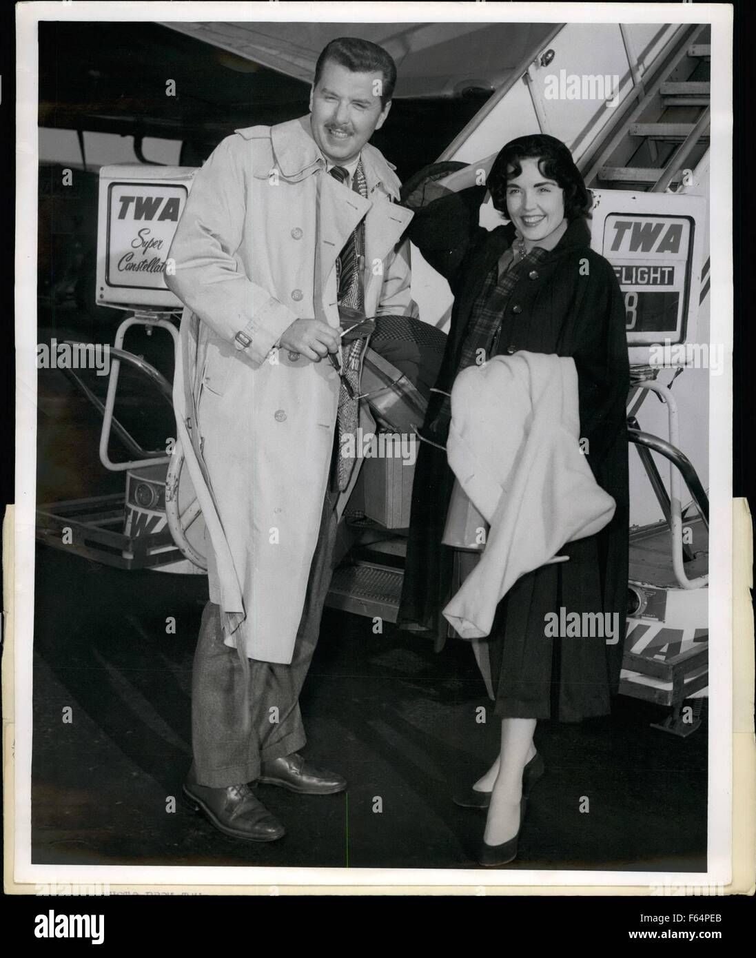 1968 - Actor Robert Hutton and his Wife, Bridget, are shows as they ...