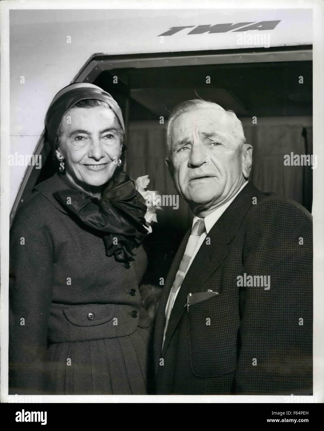 1968 - Idlewild Airport, N.Y., Oct. 15 -- Casey Stengel and his wife ...