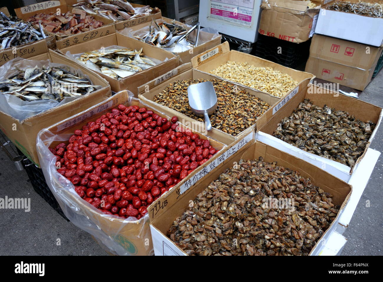 Boxes of dried fish hi-res stock photography and images - Alamy