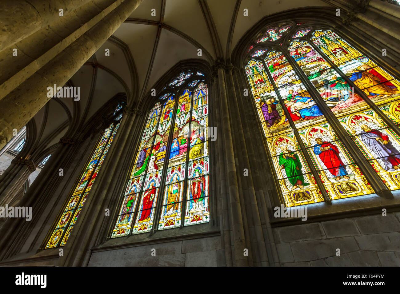 Stained glass in cologne cathedral hi-res stock photography and images ...