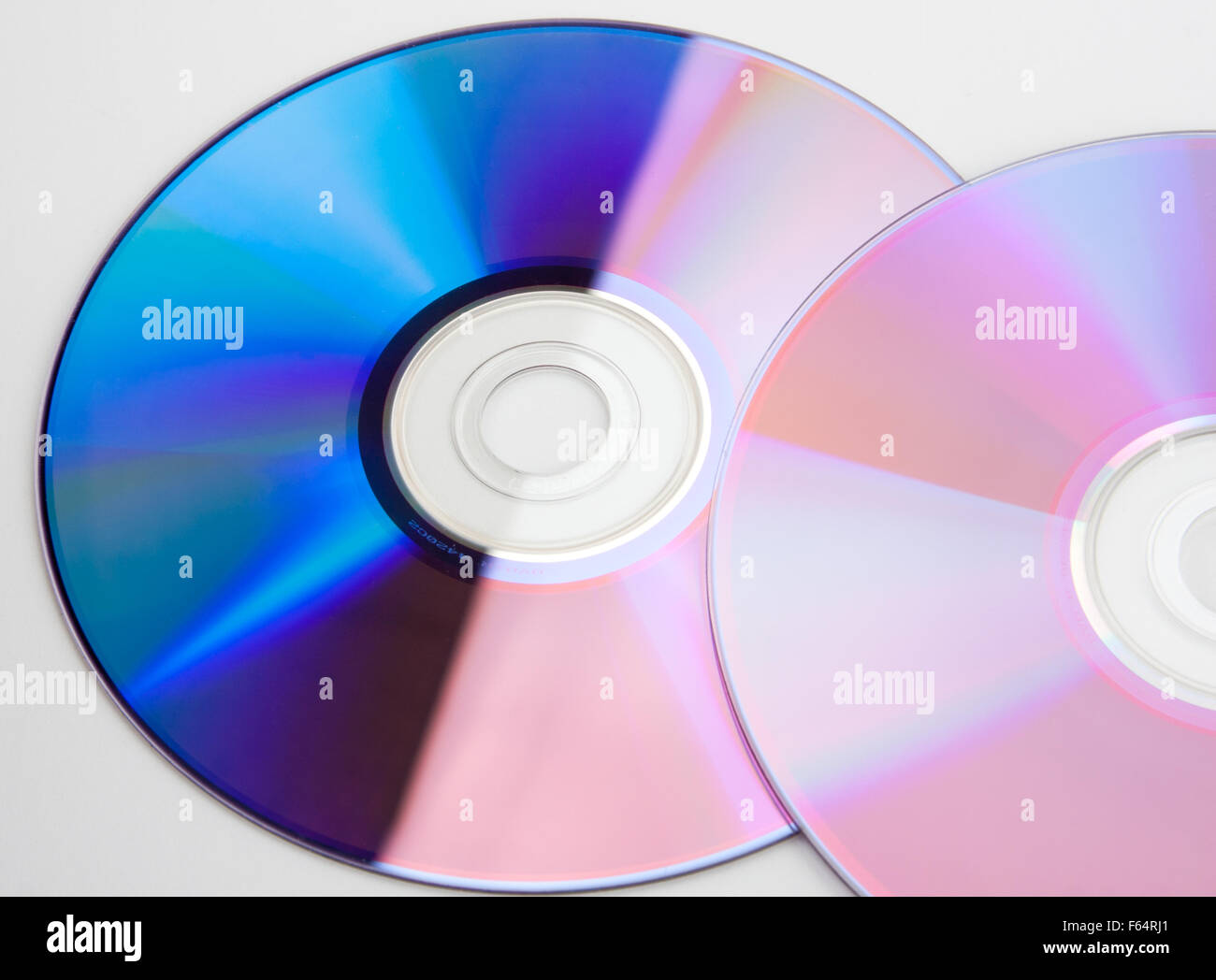 Close-up view of colorful CDs. Diagonal view Stock Photo - Alamy