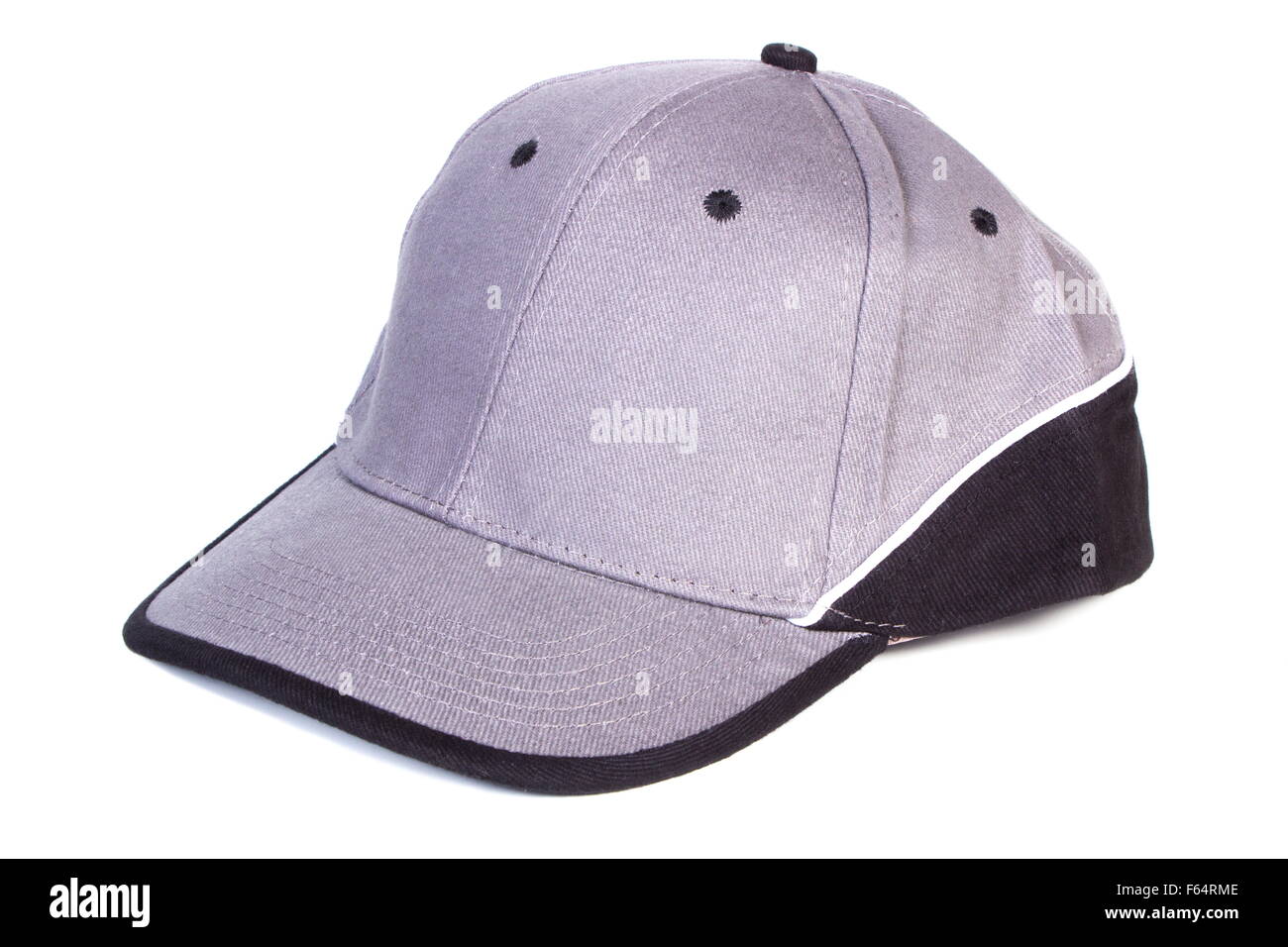 Closeup of baseball cap isolated on white background, protection from ...