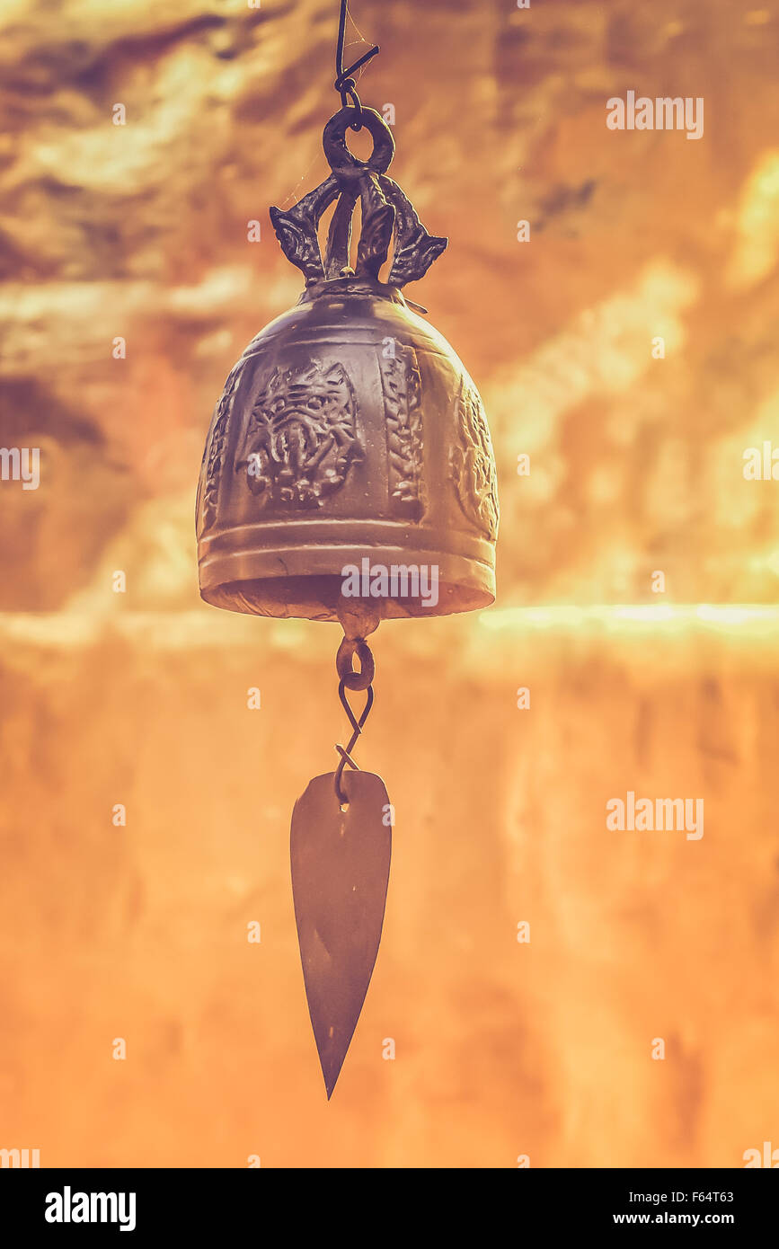 Ancient Copper Bell Stock Photo - Alamy