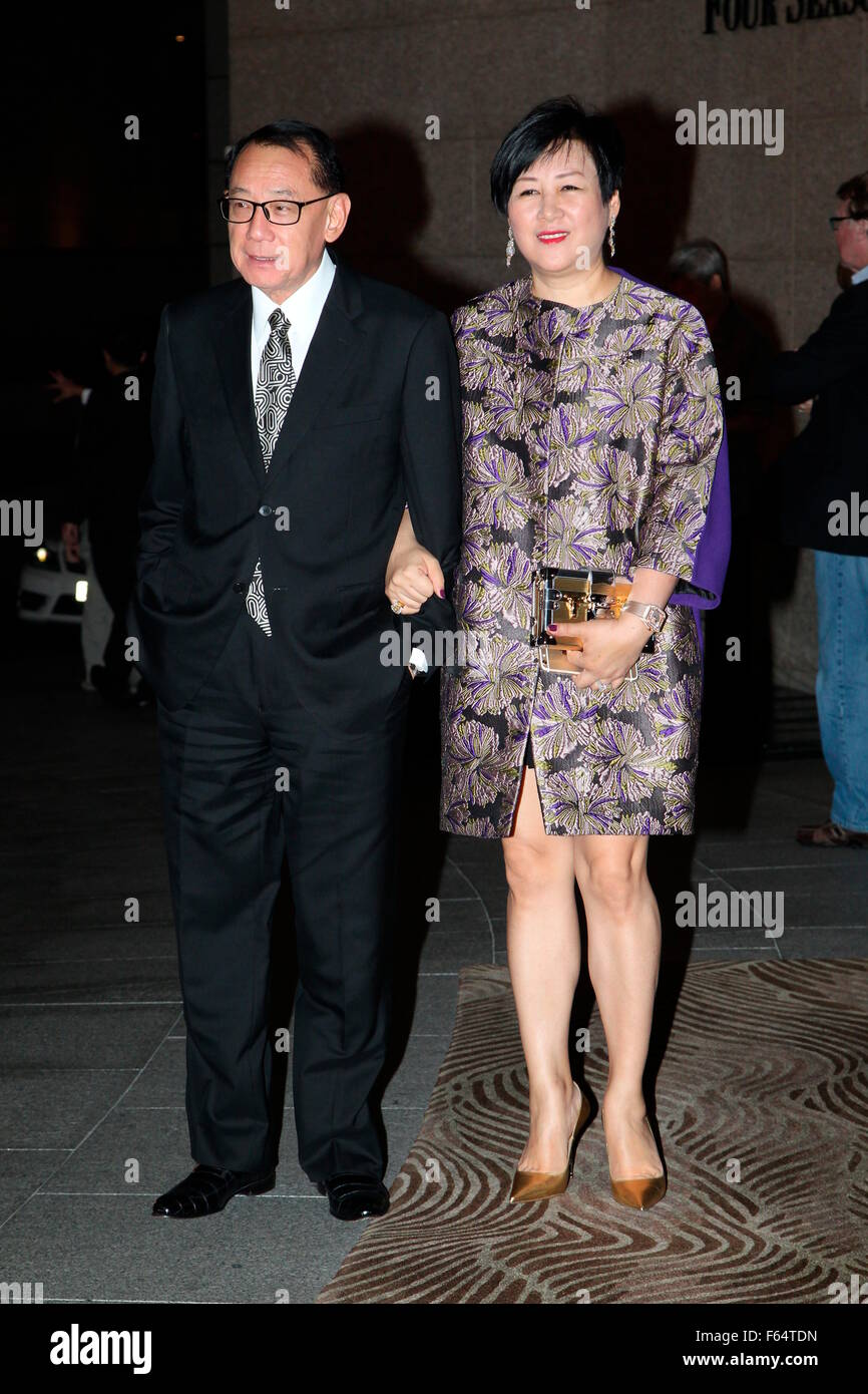 Hongkong, China. 11th Nov, 2015. Leo Ku holds his wedding ceremony in ...