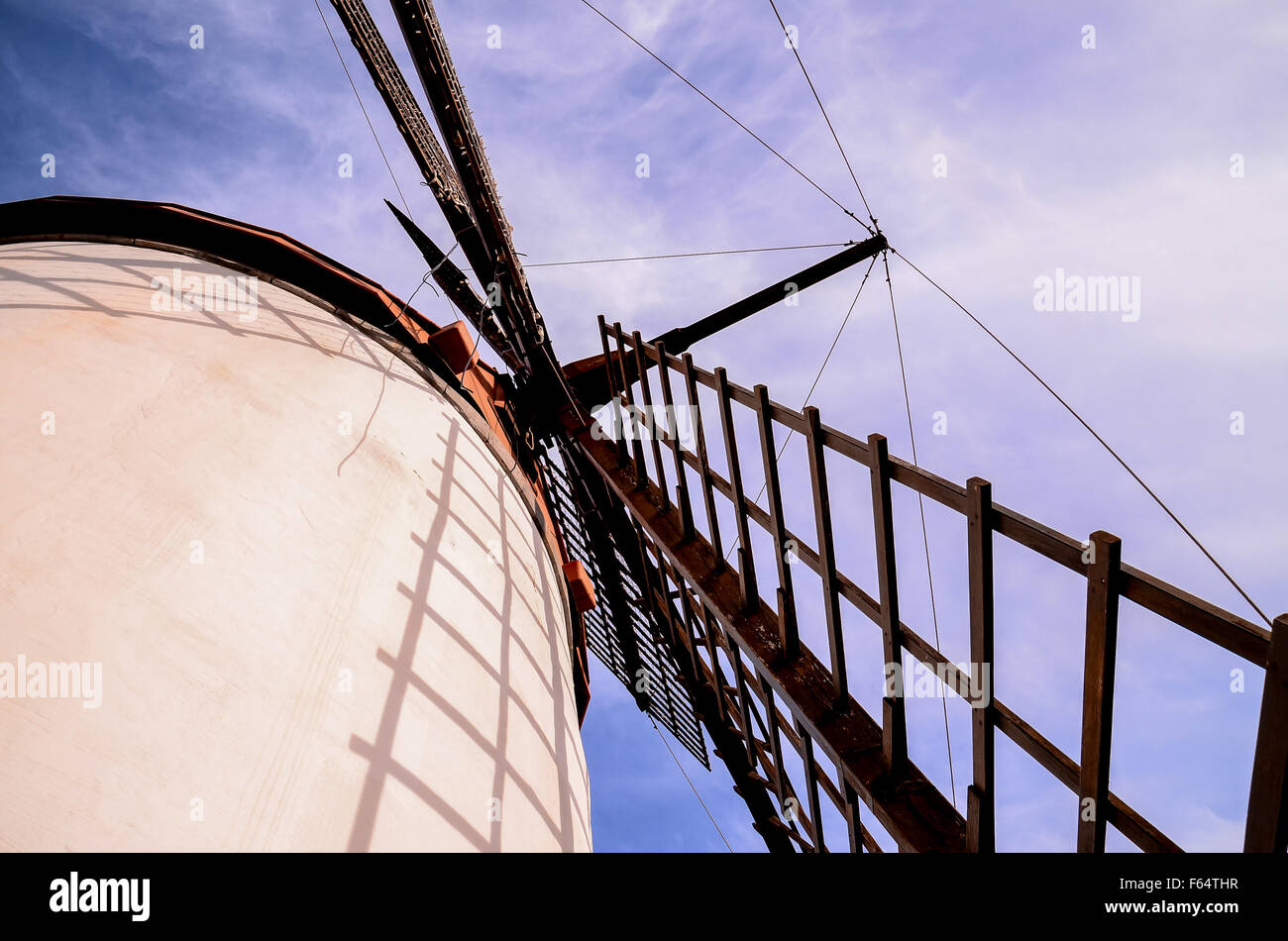 Vintage Wind Mill Stock Photo - Alamy