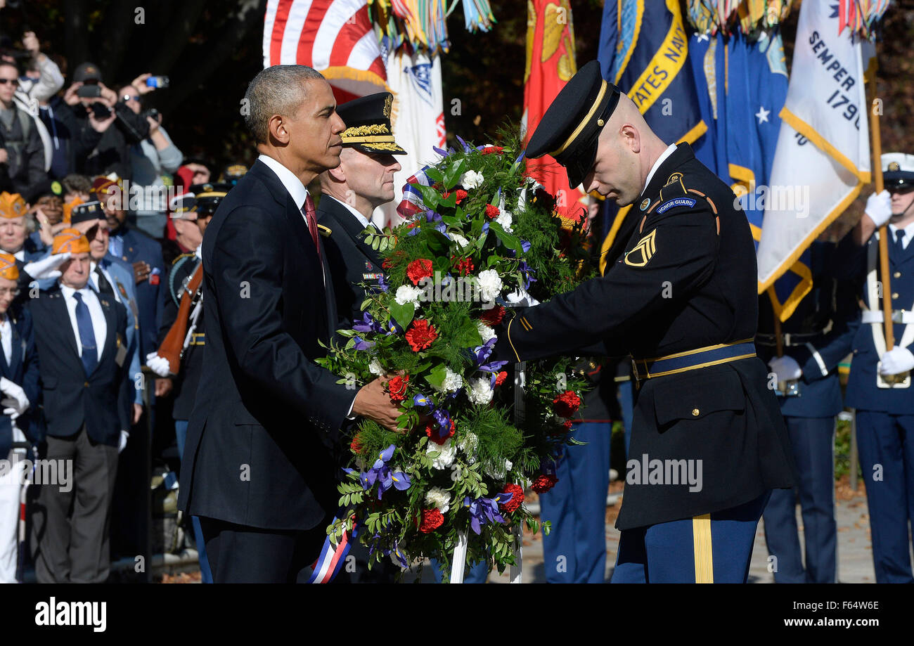 Arlington, Virginia. 11th Nov, 2015. United States President Barack ...