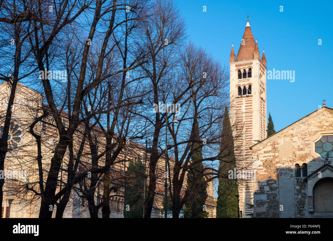 Italy, Verona, the St. Zeno Basilica Stock Photo - Alamy