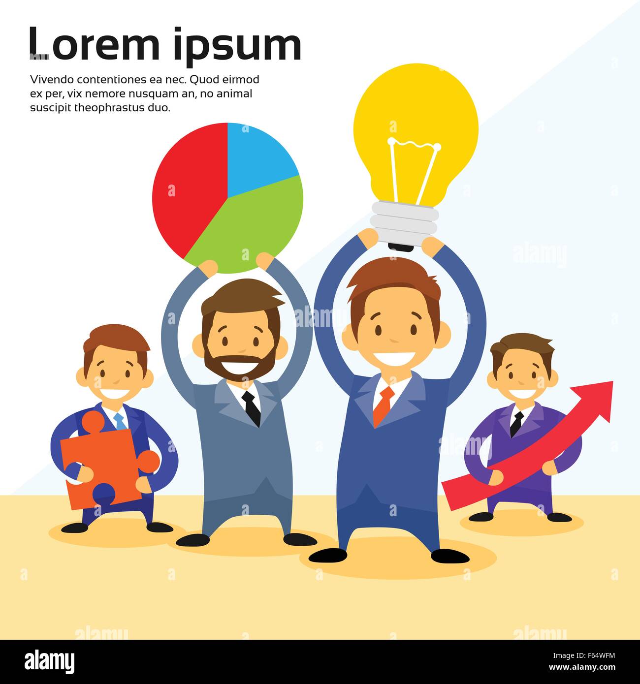 Businesspeople Cartoon Executive Team Flat Stock Vector Image & Art - Alamy