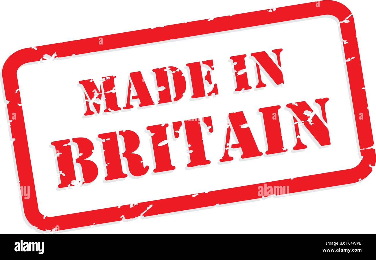 Red rubber stamp vector of Made In Britain Stock Vector Image & Art - Alamy