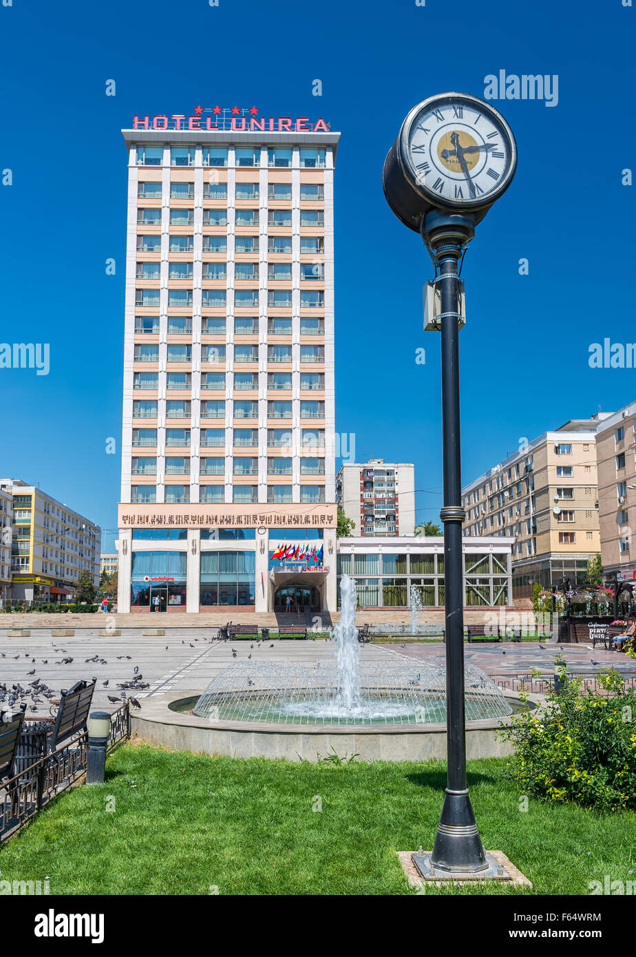 IASI, ROMANIA- CIRCA AUGUST 2015: Vintage clock measuring time in the ...