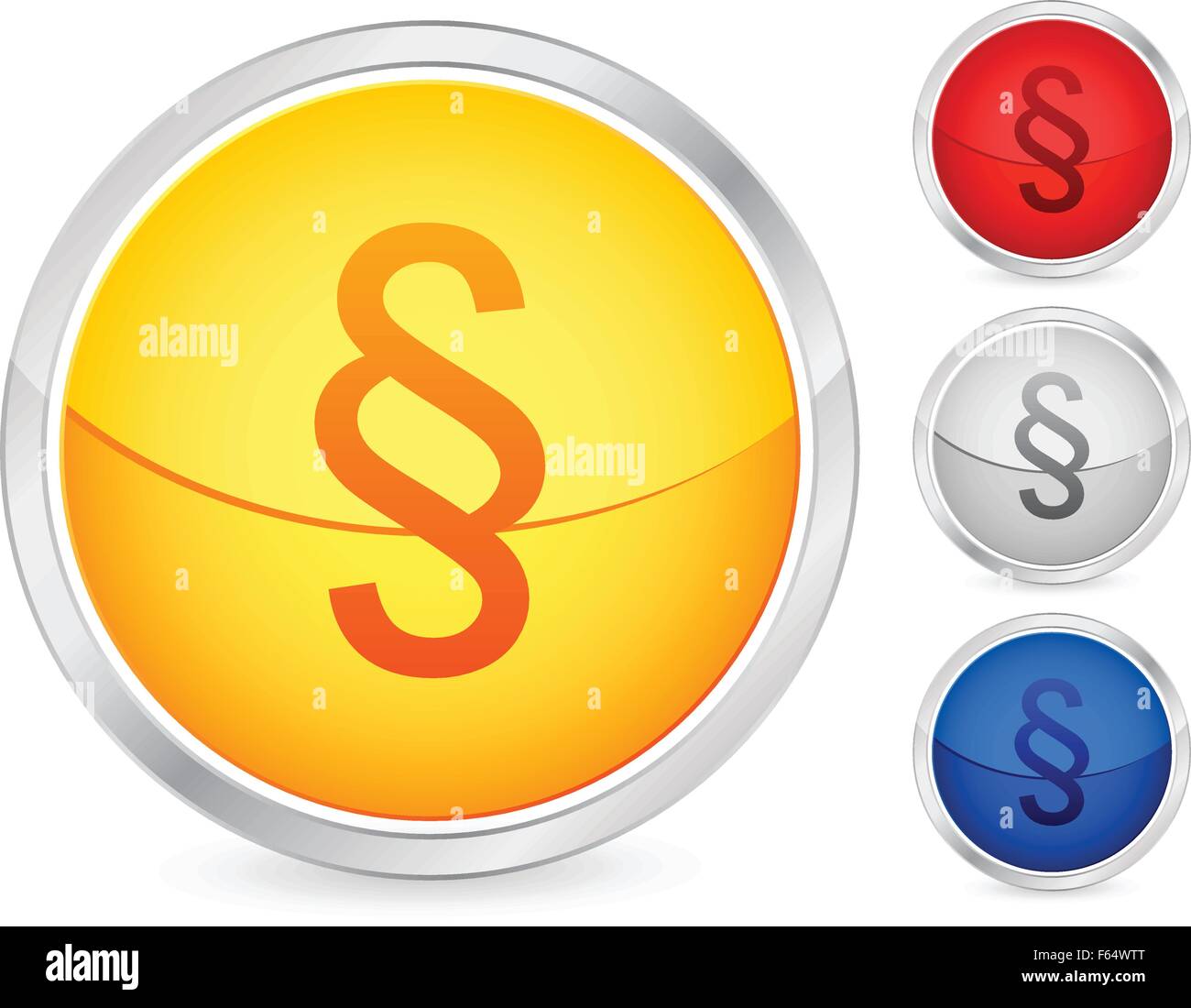 paragraph symbol buttons set on a white background. Vector illustration ...