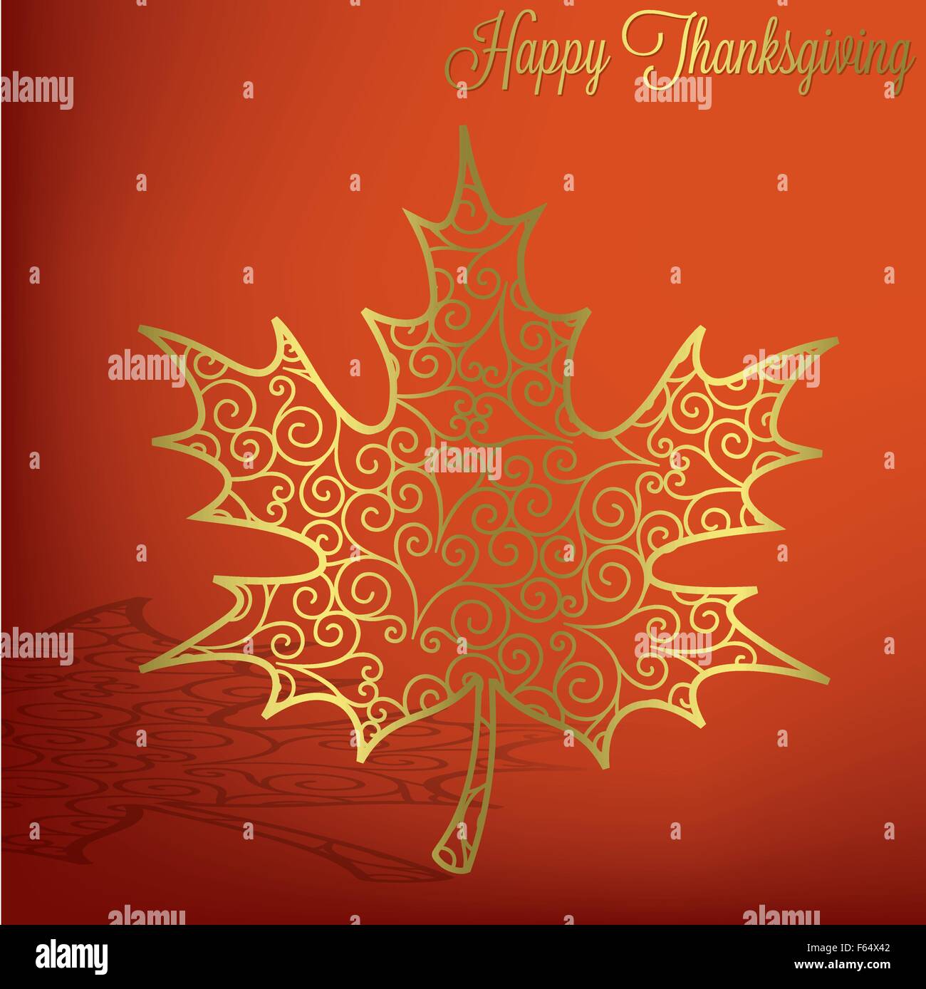 Maple leaf Happy Thanksgiving card in vector format Stock Vector Image & Art - Alamy