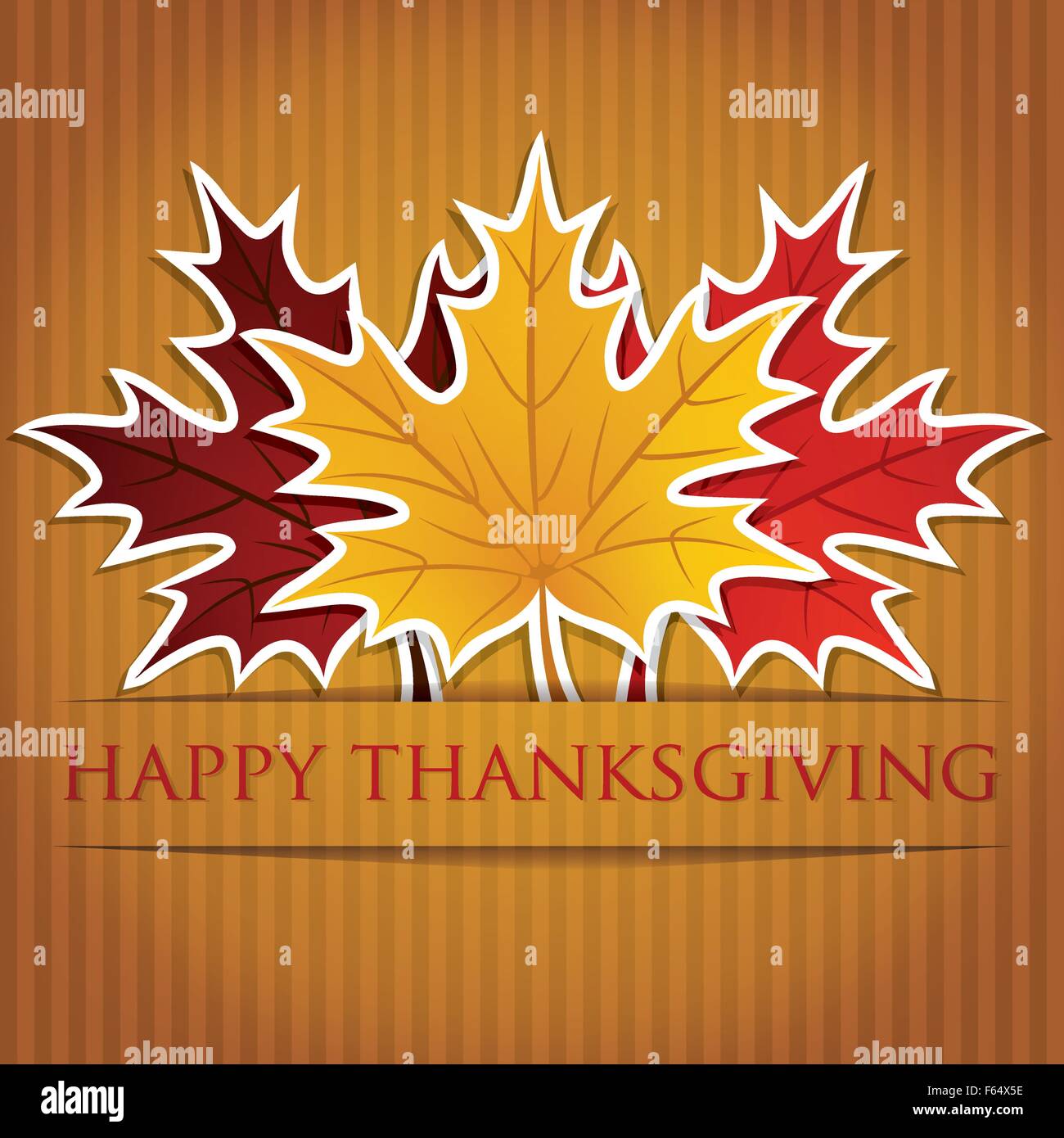 Maple leaf Happy Thanksgiving card in vector format Stock Vector Image & Art - Alamy