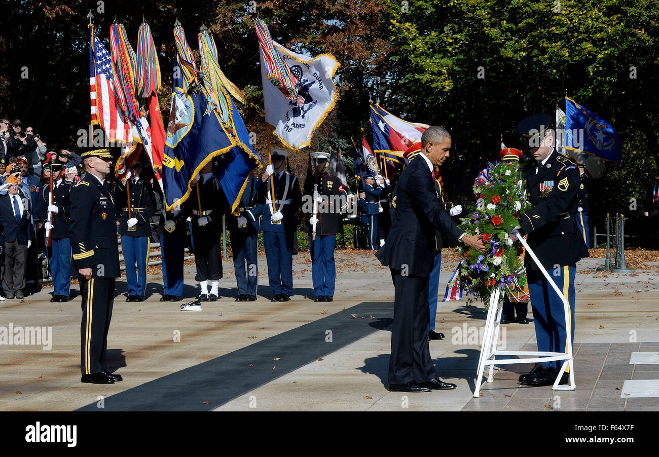 Arlington, Virginia. 11th Nov, 2015. United States President Barack ...