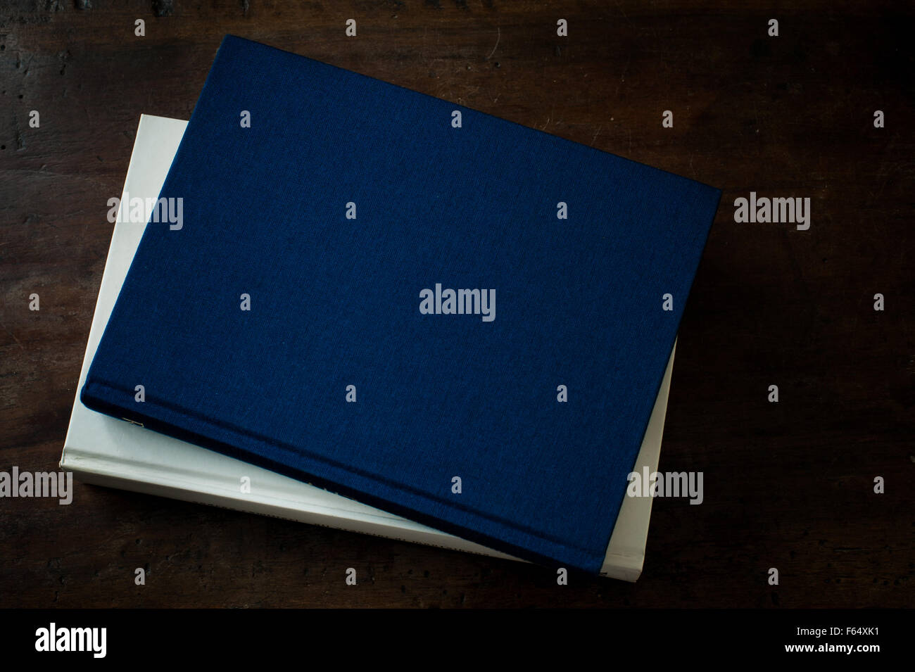 Old book blue cover hi-res stock photography and images - Alamy
