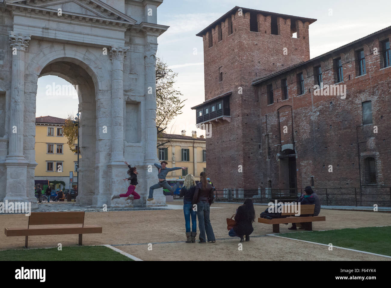 Italy, Verona, the Dei Gavi Roman arch Stock Photo - Alamy