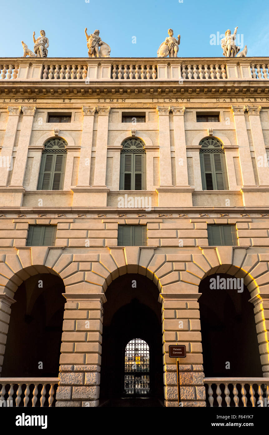Italy, Verona, Corso Cavour, the Canossa palace Stock Photo - Alamy