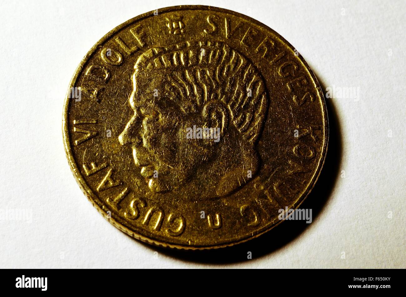 old swedish crown coin currency Stock Photo - Alamy