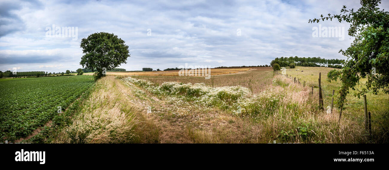 Panorama countryside landscape idyllic village hi-res stock photography ...