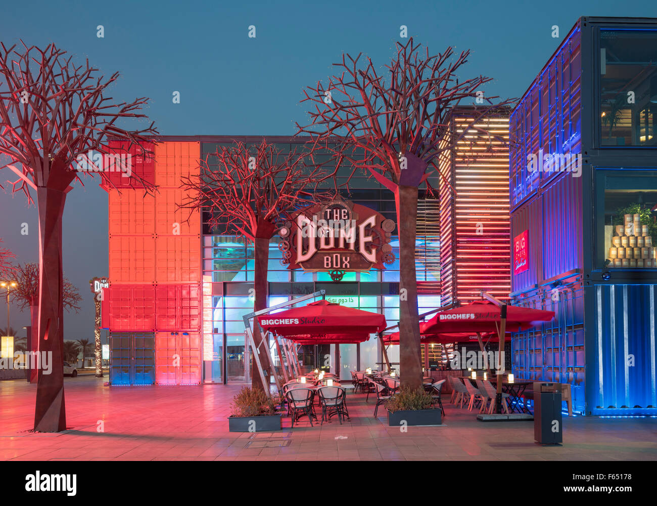 New Boxpark retail development containing shops, cafes and restaurants ...