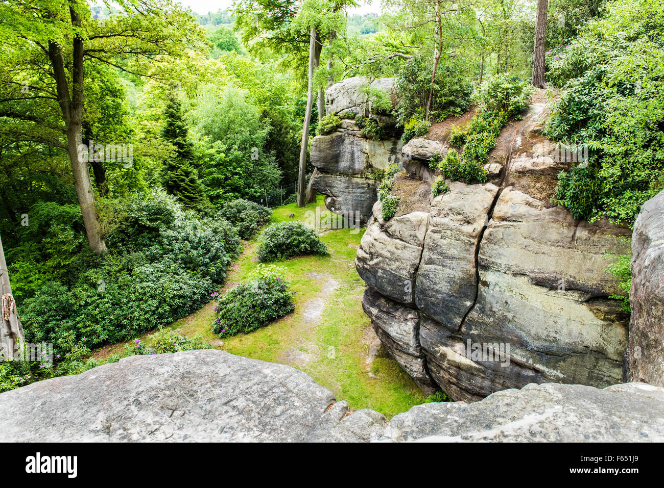 Tunbridge wells kent high rocks hi-res stock photography and images - Alamy