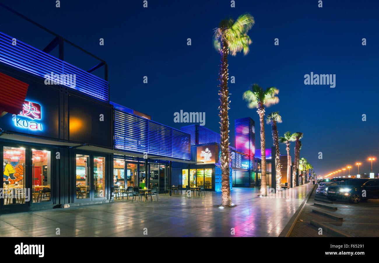 New Boxpark retail development containing shops, cafes and restaurants ...